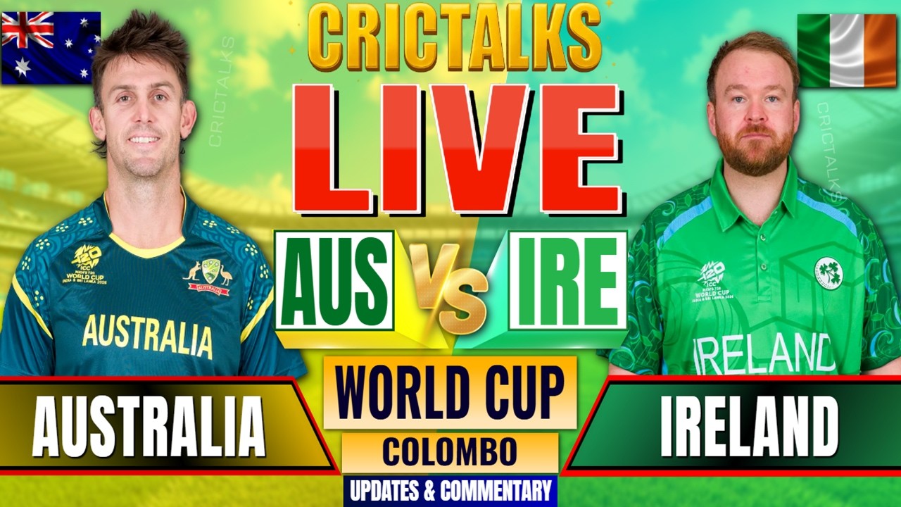 🔴 Live: AUS vs IRE, World Cup, Cricket Live Match Today Score ...