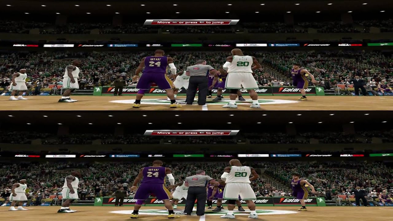 NBA 2k9 3D Game Clip in Stereoscopic 3D 1080p TRU3D - YouTube