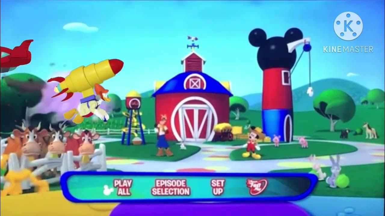 Mickey Mouse clubhouse mickey and donald have a farm dvd menu add round ...