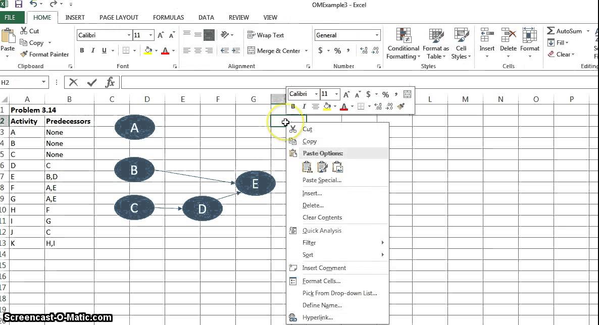 Operations Management -- Project Network Diagram - YouTube