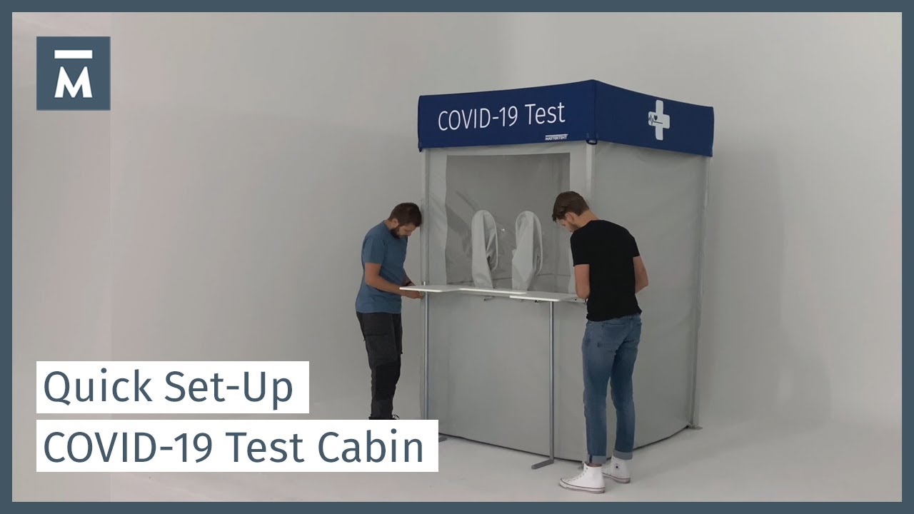 How to set up a Covid-19 Test Cabin| Mastertent® - YouTube