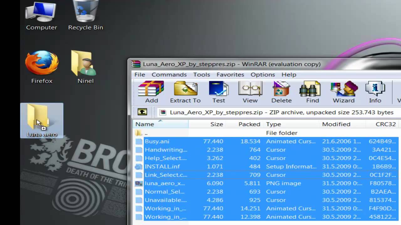 Luna Aero XP Cursors (XP,Vista,7)[HD] - YouTube