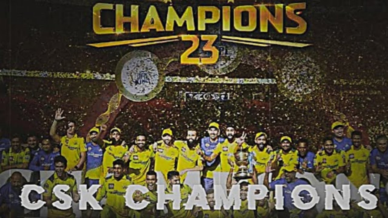 Csk champions of 2023 ] 5th trophy of csk 🏆🏆🏆🏆🏆 - YouTube