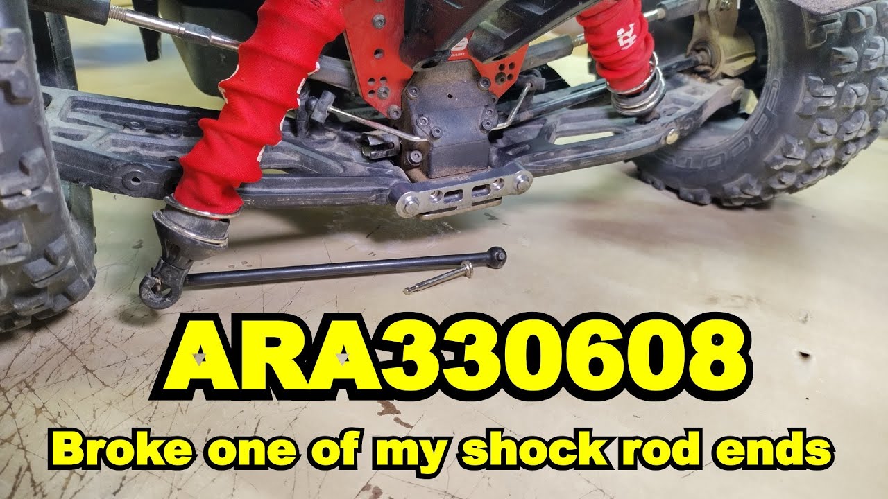 Broken shock rod end on the ARRMA KRATON EXB - YouTube