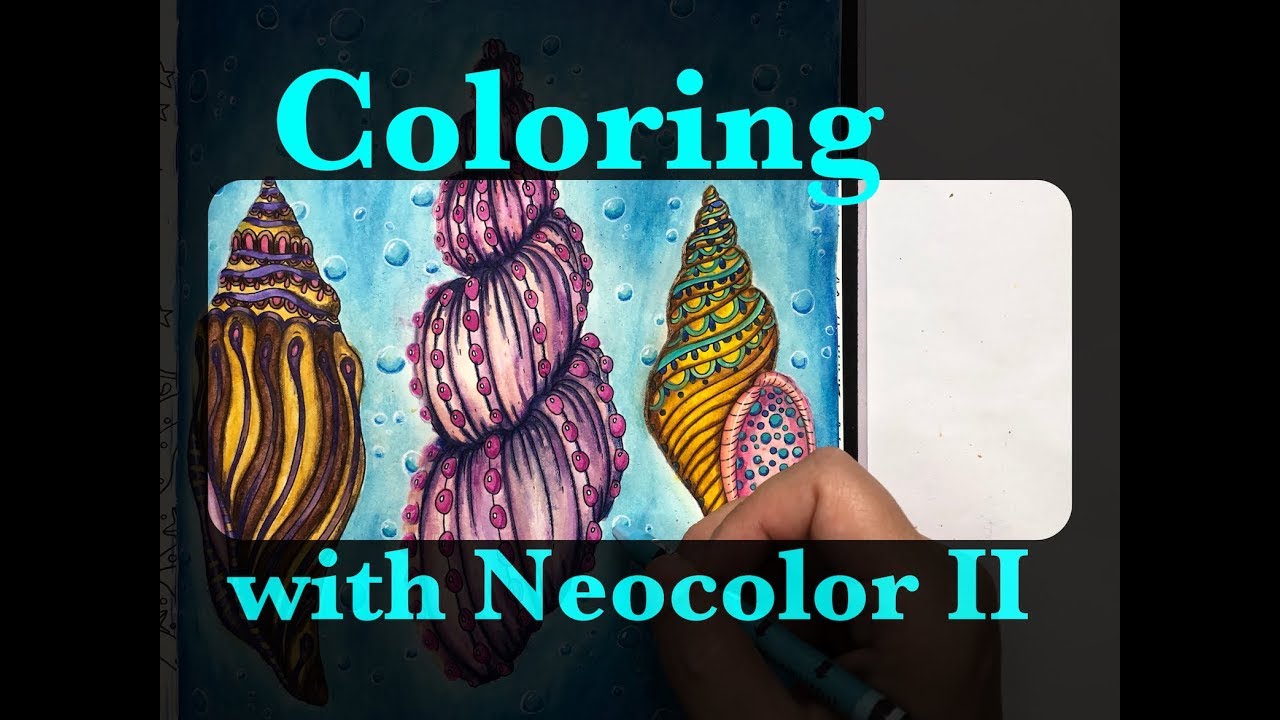Coloring with Neocolor II - Magisk Gryning - YouTube