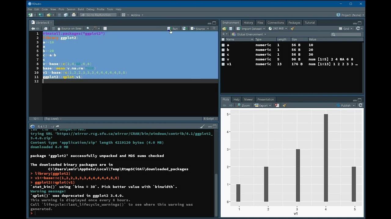 Expanding R Capabilities by Installing Packages and Using Libraries (+ A Few Scripting ...