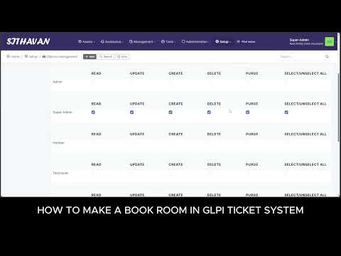 How to Create a Booking Room in GLPI Ticket System - YouTube