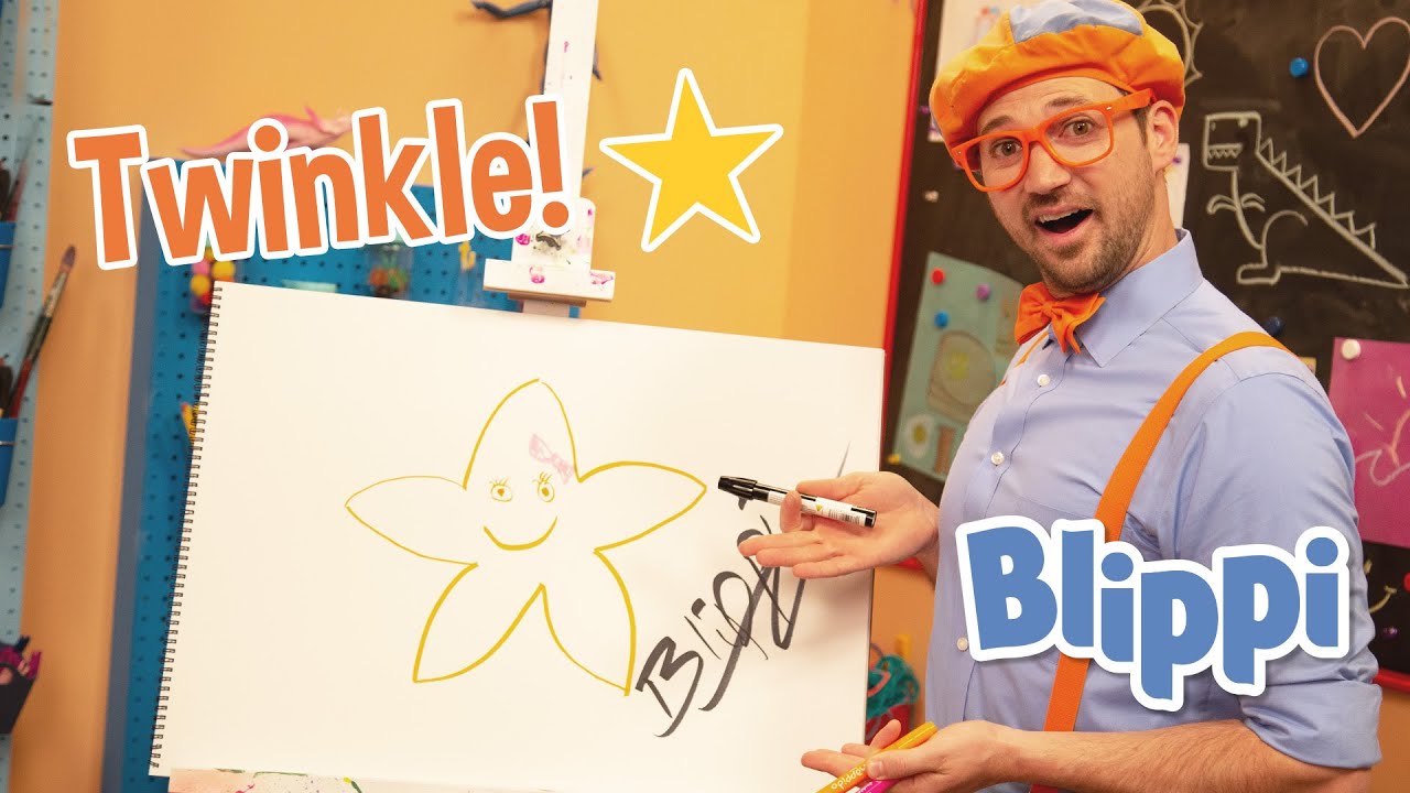 How To Draw Twinkle | Art for Kids With Blippi! | Drawing Videos for ...
