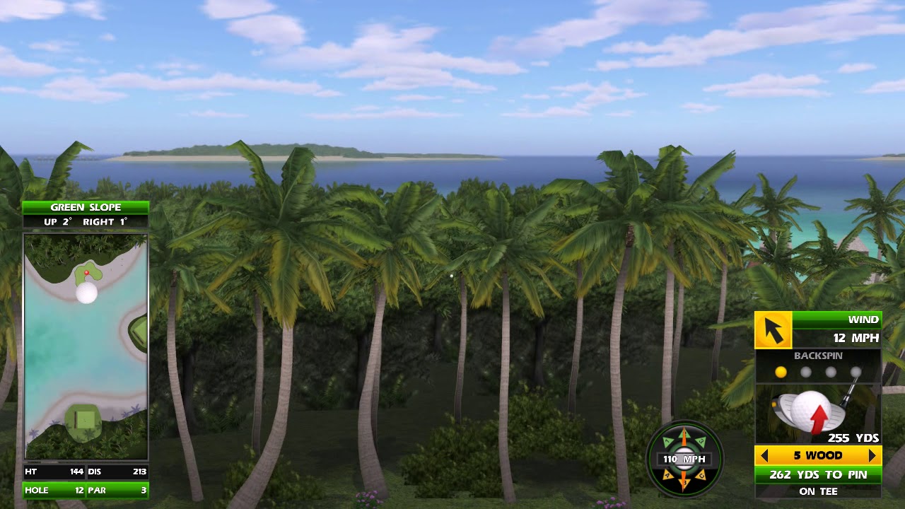 Golden Tee Great Shot on Sandy Reef! - YouTube