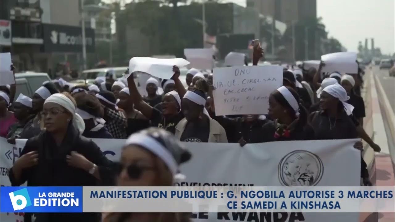 Manifestation publique: G. Ngobila autorise 3 marches ce Samedi à Kinshasa - YouTube