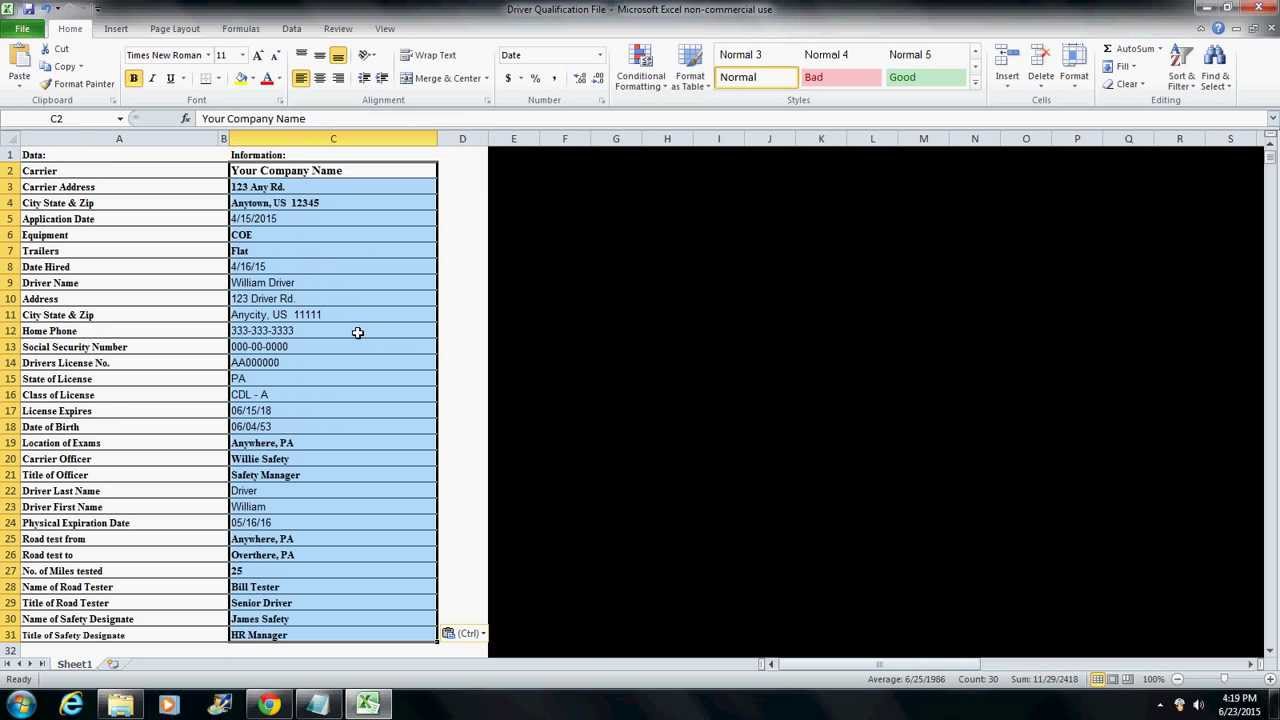 Create your own Driver Qualification Files - YouTube