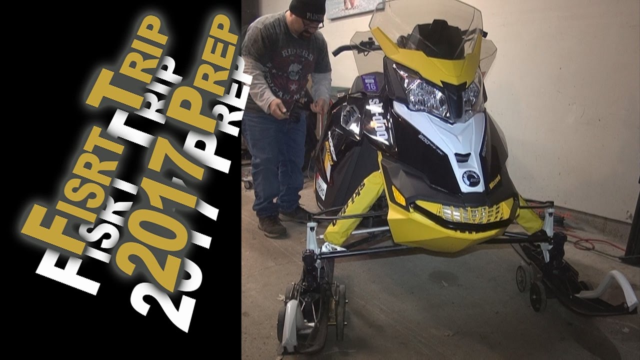 Pre First Snowmobile Trip Prep & Cold Start 12-9-16 - YouTube