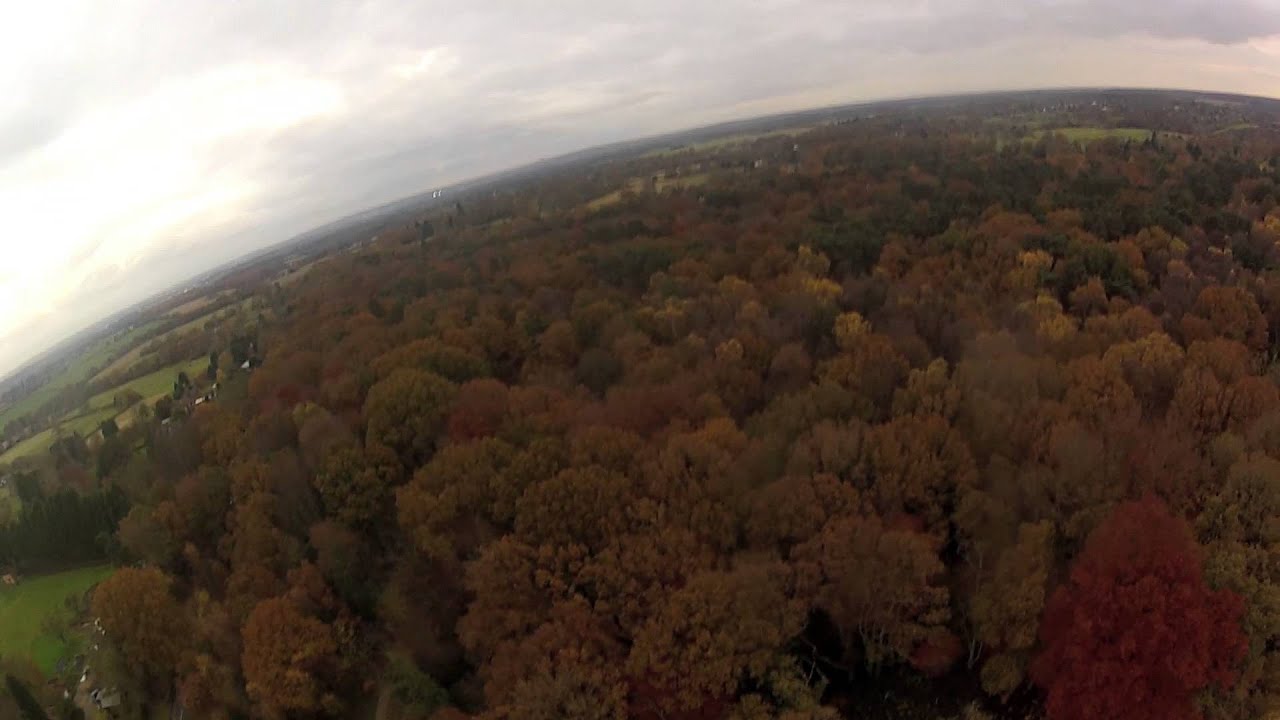 70 meters above Chipperfield common - YouTube