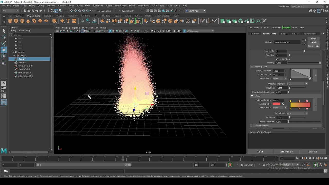 Maya Partículas - Fuego Tutorial - YouTube