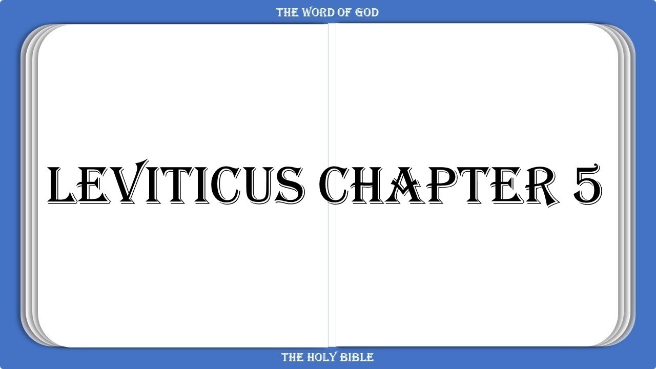 Leviticus Chapter 5 - YouTube