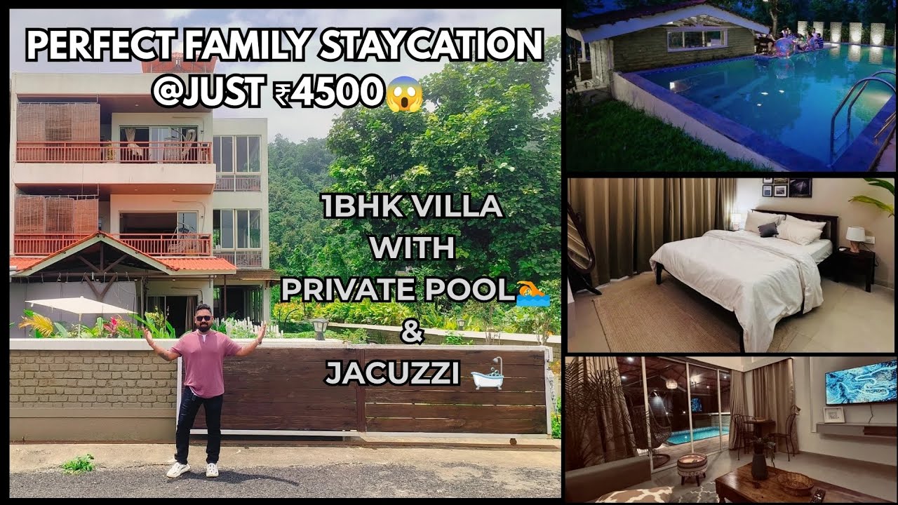 Luxury Stay in Oasis 1BHK Villa 😍 Private Pool + Lawn | Full Villa Tour ...