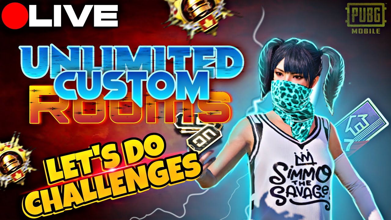 LET'S DO CHALLENGES I CUSTOM ROOMS I😍 UC GIVEAWAY I NOBER PLAYS I PUBG LIVE STREAM - YouTube