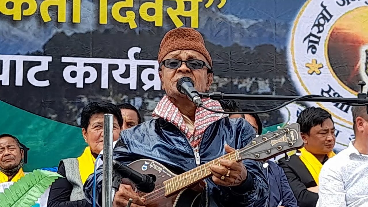 Legendary Artist Singer Sir Prem Singh with his Mandolin. Singamari ...
