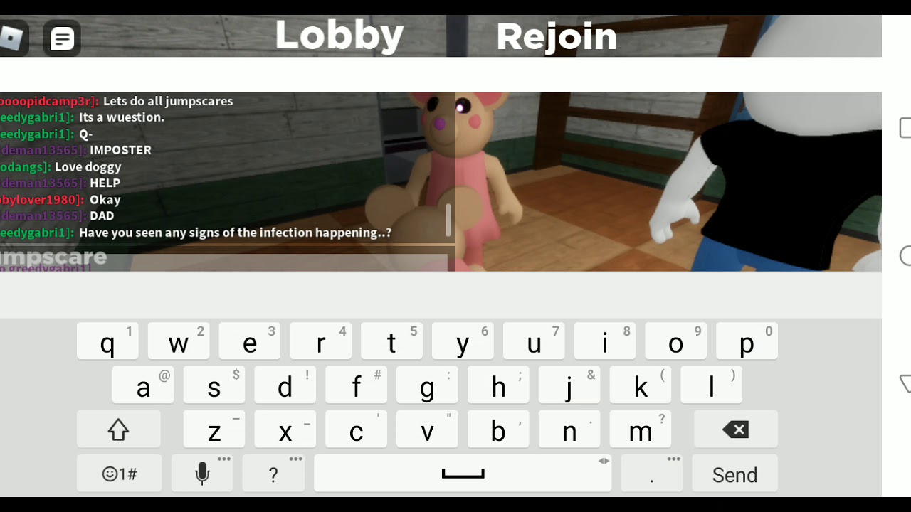 Piggy gameplay as zizzy elly and mousy :D - YouTube