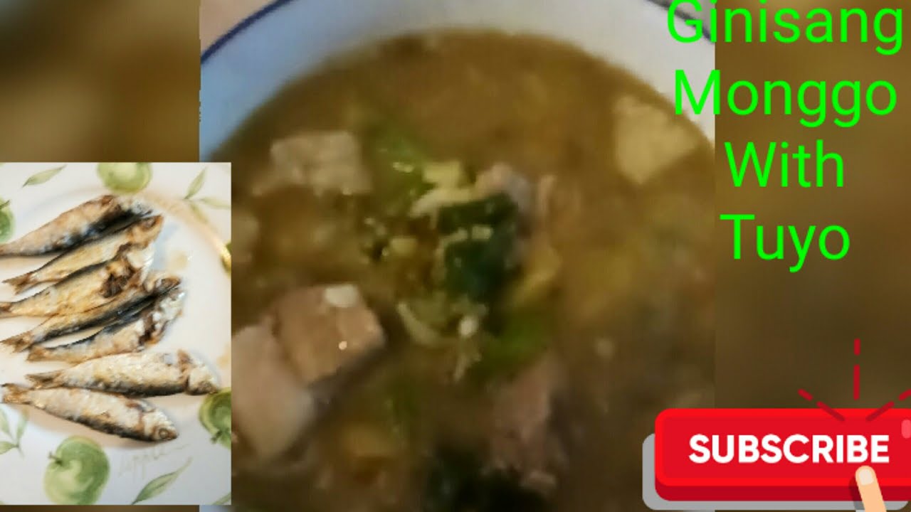 Ginisang Monggo With Tuyo - YouTube