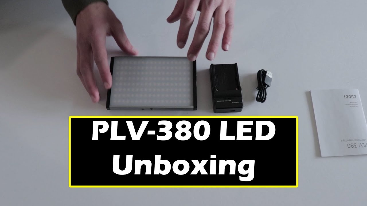 PLV-380 LED Light Unboxing - YouTube