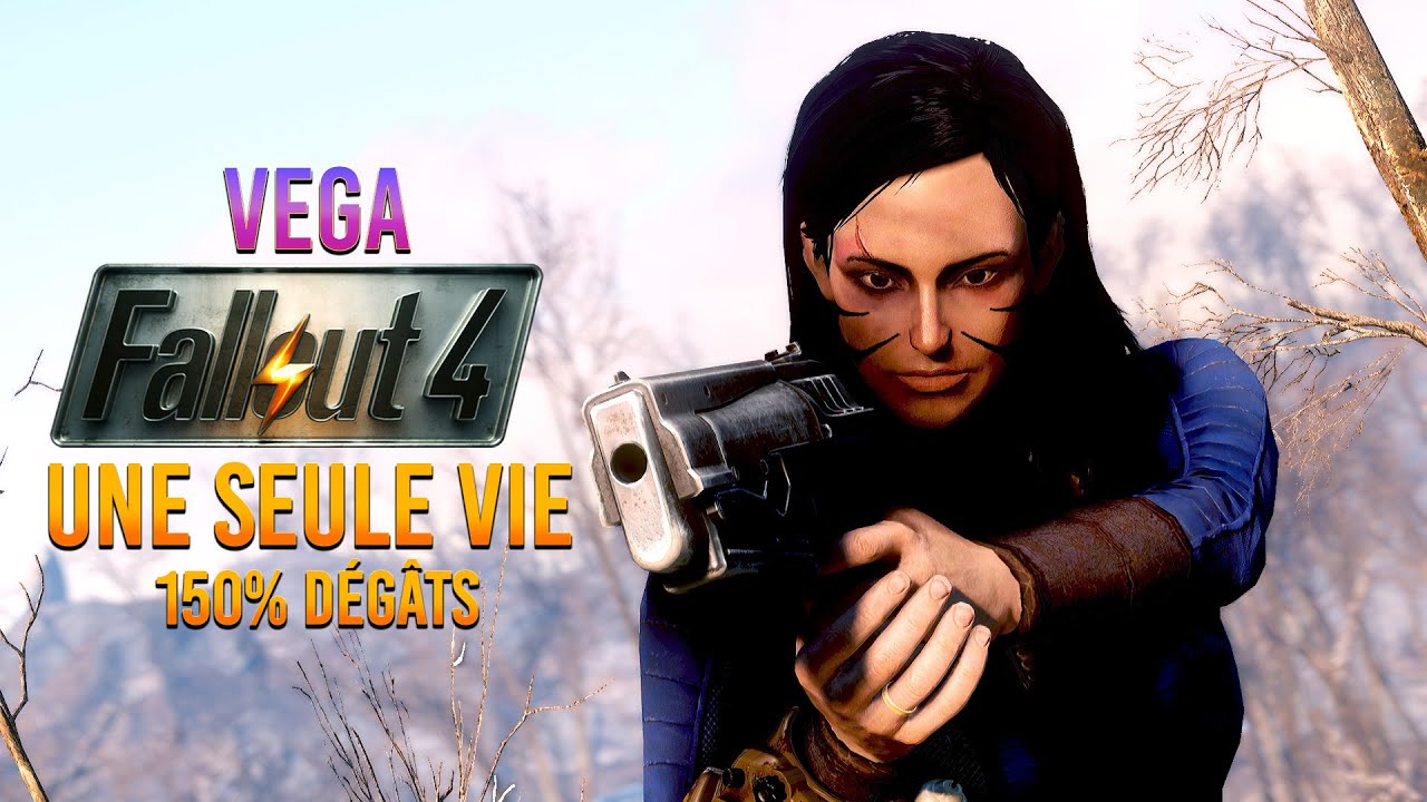 Fallout 4 - Mode Difficile, et j'ai UNE seule vie ! #1 (Vega la tireuse ...