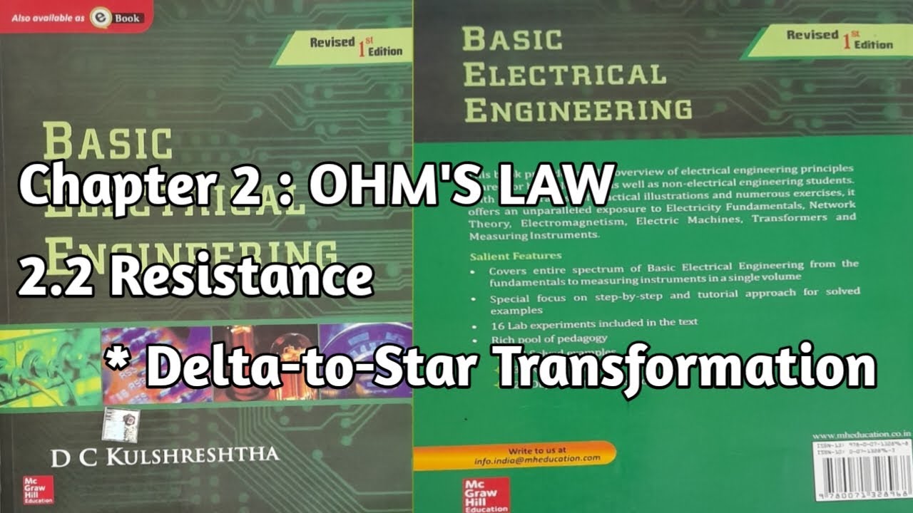 Basic Electrical Engineering | Ohm's Law | Resistance | Delta To Star ...