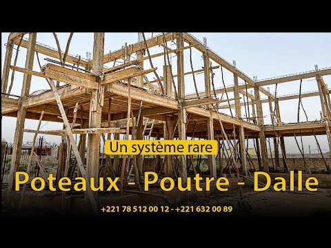 Poteaux - Poutre - Dalle, Système de construction très efficace. - YouTube