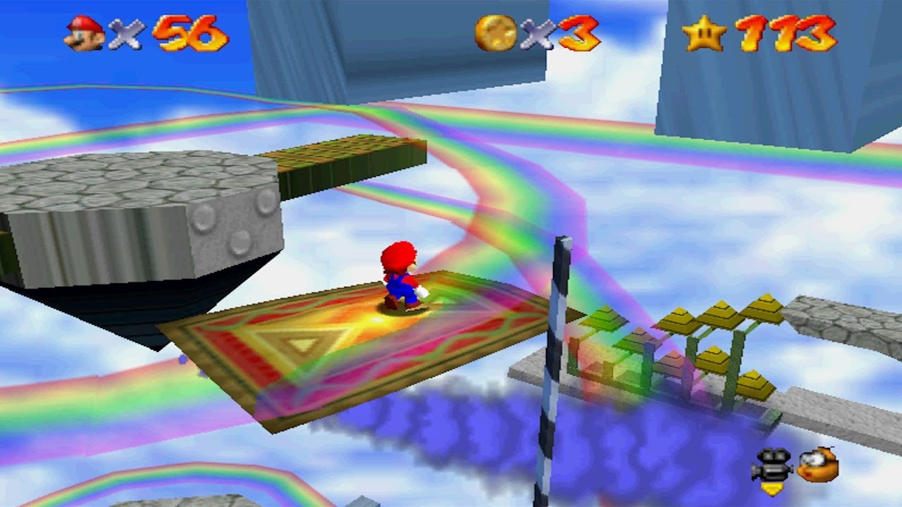 Super Mario 64: Part 108: Rainbow Ride (Star 1: Cruiser Crossing the ...