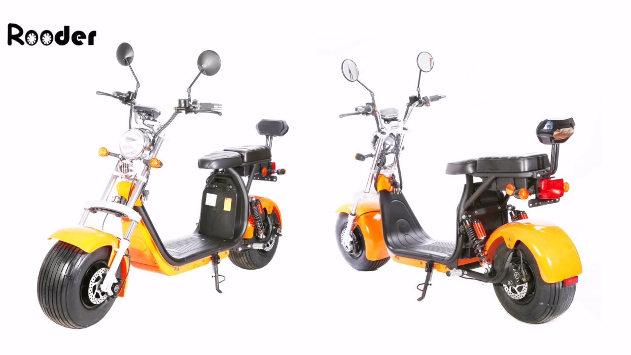 rooder harley electric scooter r804r eec coc - YouTube