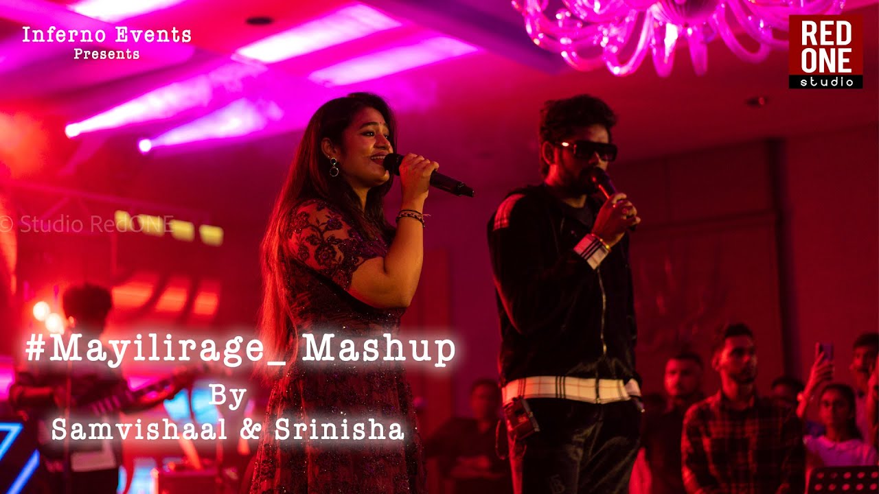 Mayilirage Live Mashup | Sam Vishal & Srinisha | Colombo - YouTube