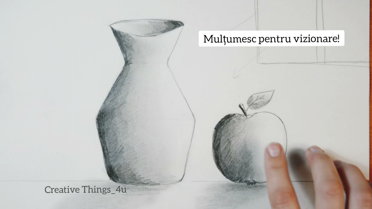 Natură statică #scoala #scoalaonline lumină și umbră #simplu - YouTube