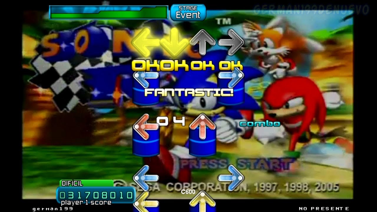 Stepmania - Sonic R (Super Sonic Racing) (C600) - YouTube