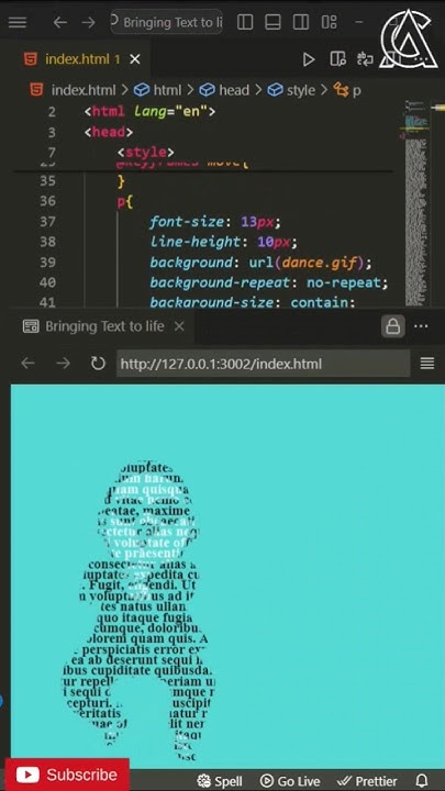 Bringing Text to Life|HTML|CSS - YouTube