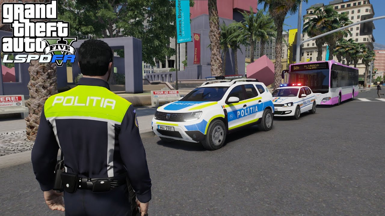 ARESTAT IN STATIA DE AUTOBUS | POLITIA ROMANA | GTA 5 | LSPDFR ...