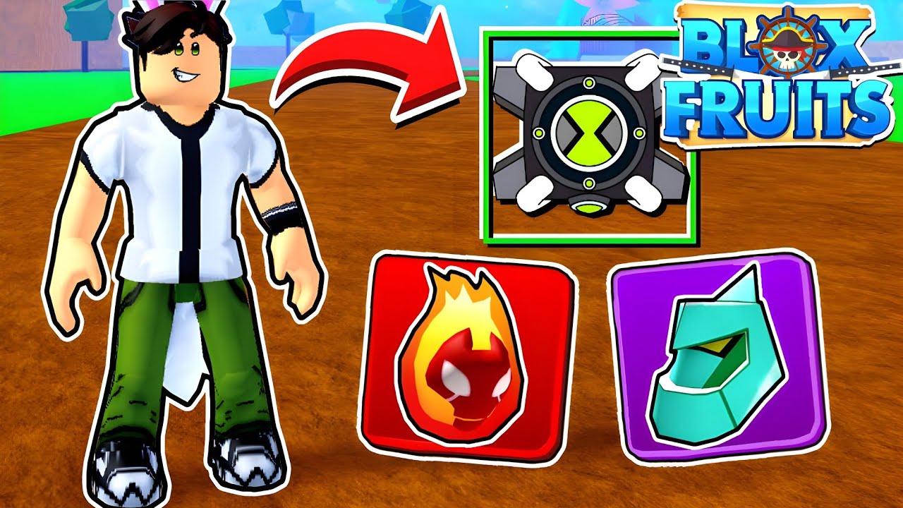 BEN 10 OMNITRIX NO ROBLOX BLOX FRUITS! - YouTube