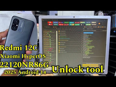 Redmi 12C 22120RN86G Xiaomi HyperOS Android 14 FRP Bypass Unlock tool ...