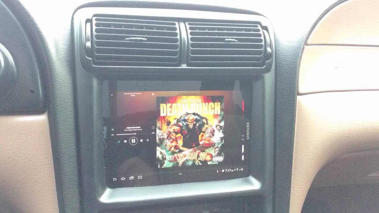 Tablet in sn95 mustang - YouTube