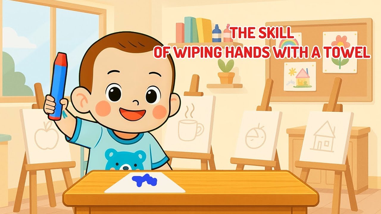 Learn to Wipe Hands with a Towel (Episode 8) | Fun & Educational ...