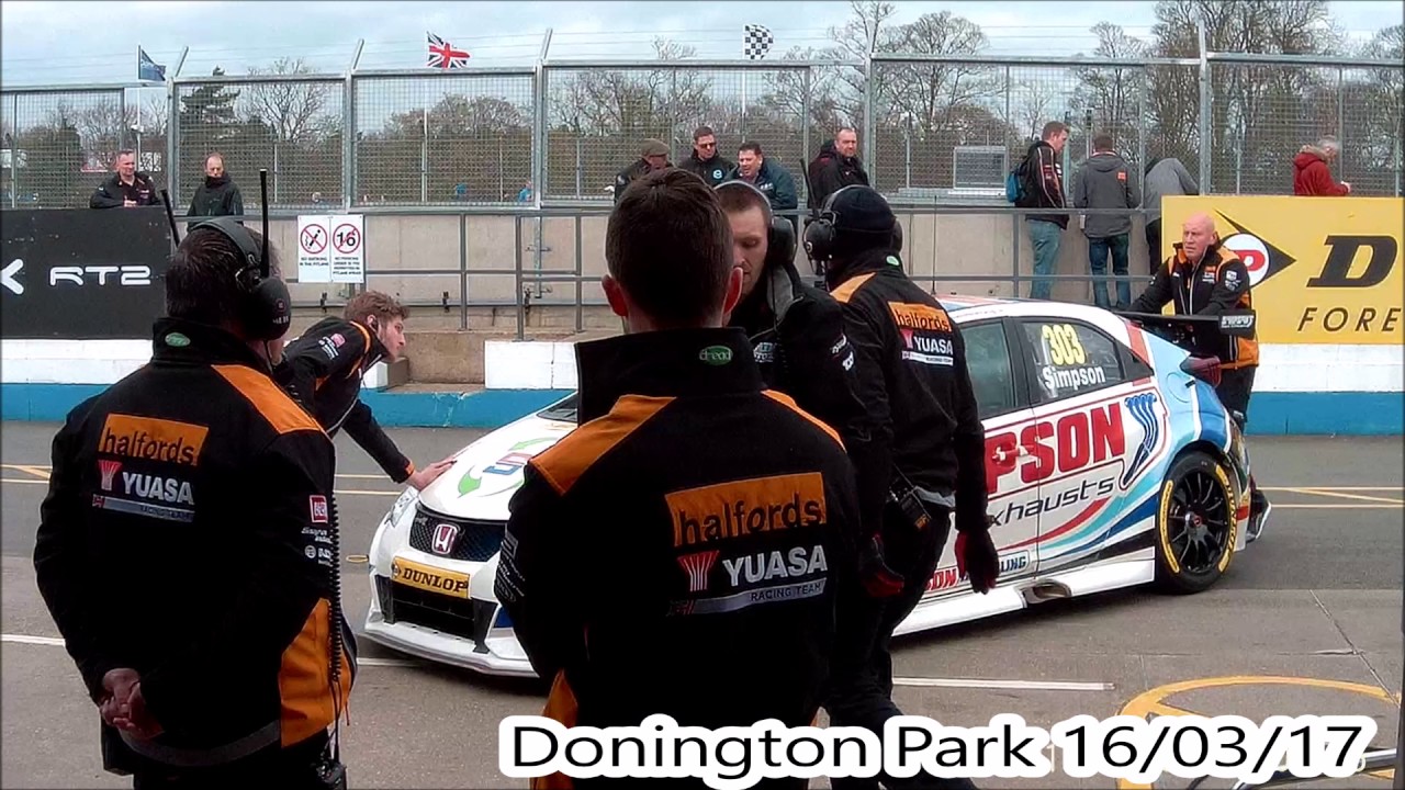 Cobra EMEA Sponsor Matt Simpson in BTCC. Donington Park Media day 16/03 ...