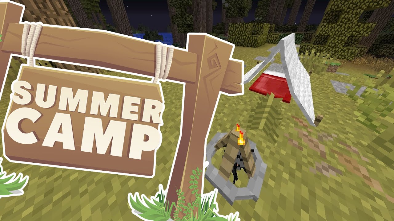 Minecraft | SUMMER CAMP! - CAVE ADVENTURE! [3] - YouTube