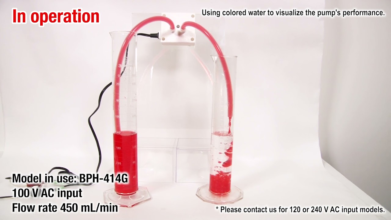 [NITTO KOHKI] BIMOR PUMP Series : Piezoelectric Pump - YouTube