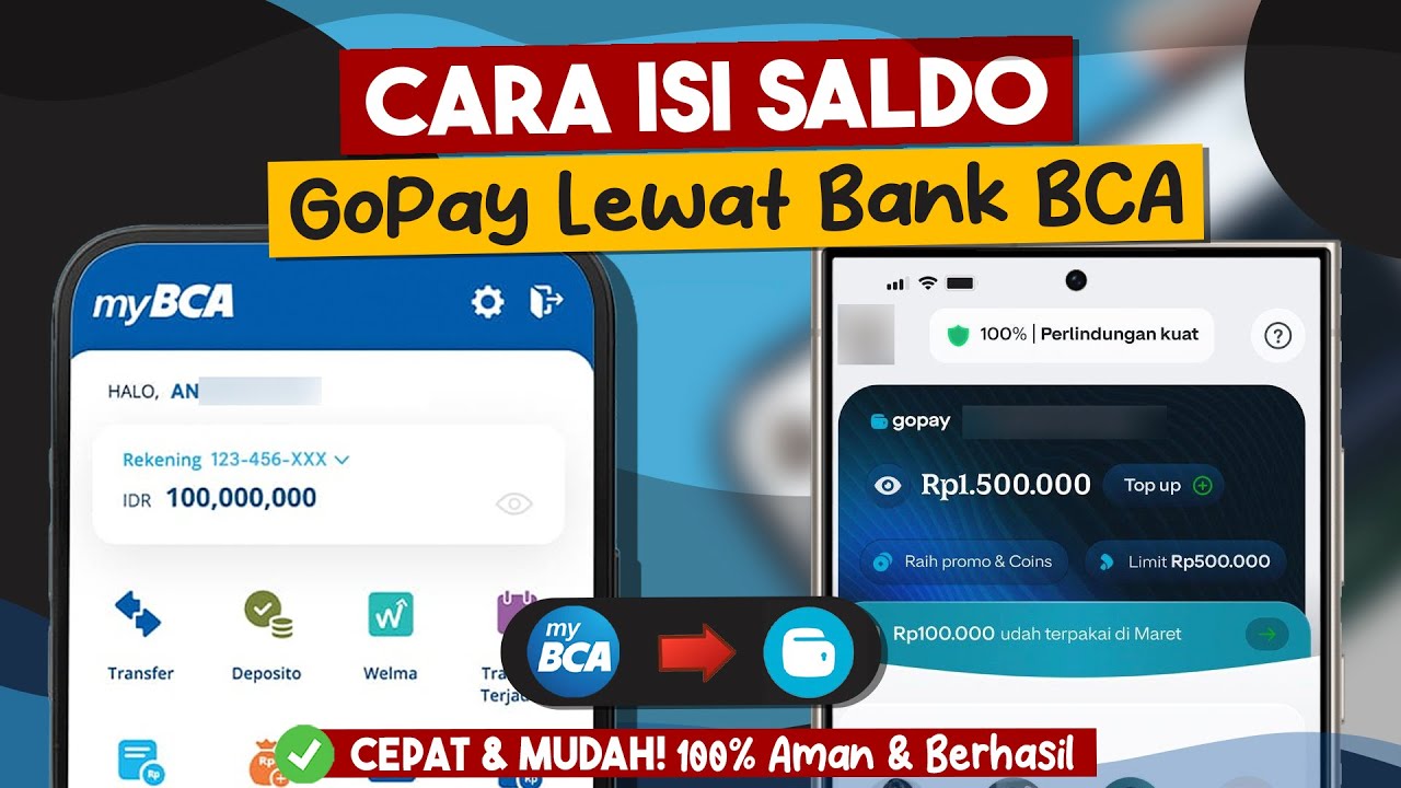 Cara isi Saldo GoPay Lewat Bank BCA | Cara Top up GoPay dari BCA - YouTube
