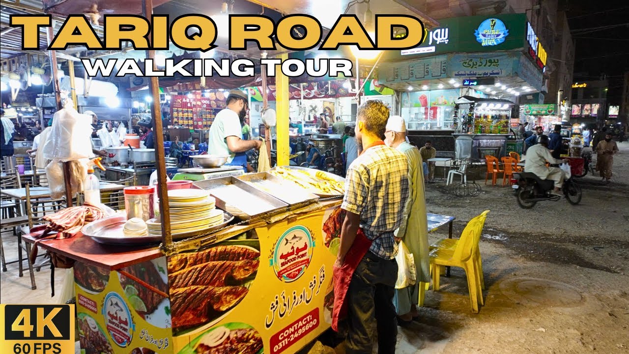 TARIQ ROAD WALKING TOUR 4k - WALKING WITH FRIENDS - YouTube