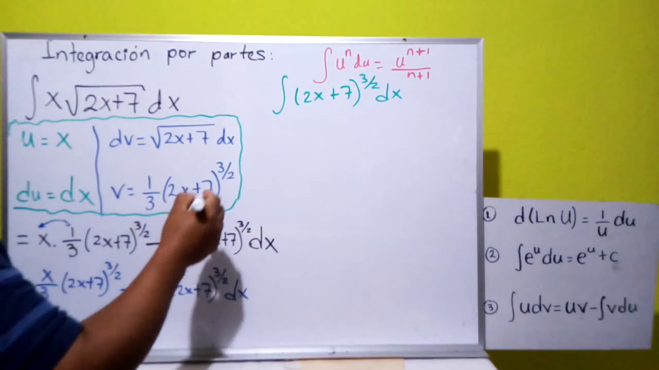 VIDEO 8 INTEGRAL POR PARTES CON RADICAL - YouTube