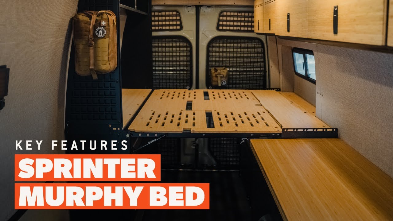 Sprinter Murphy Bed System Key Features - Flatline Van Co. - YouTube