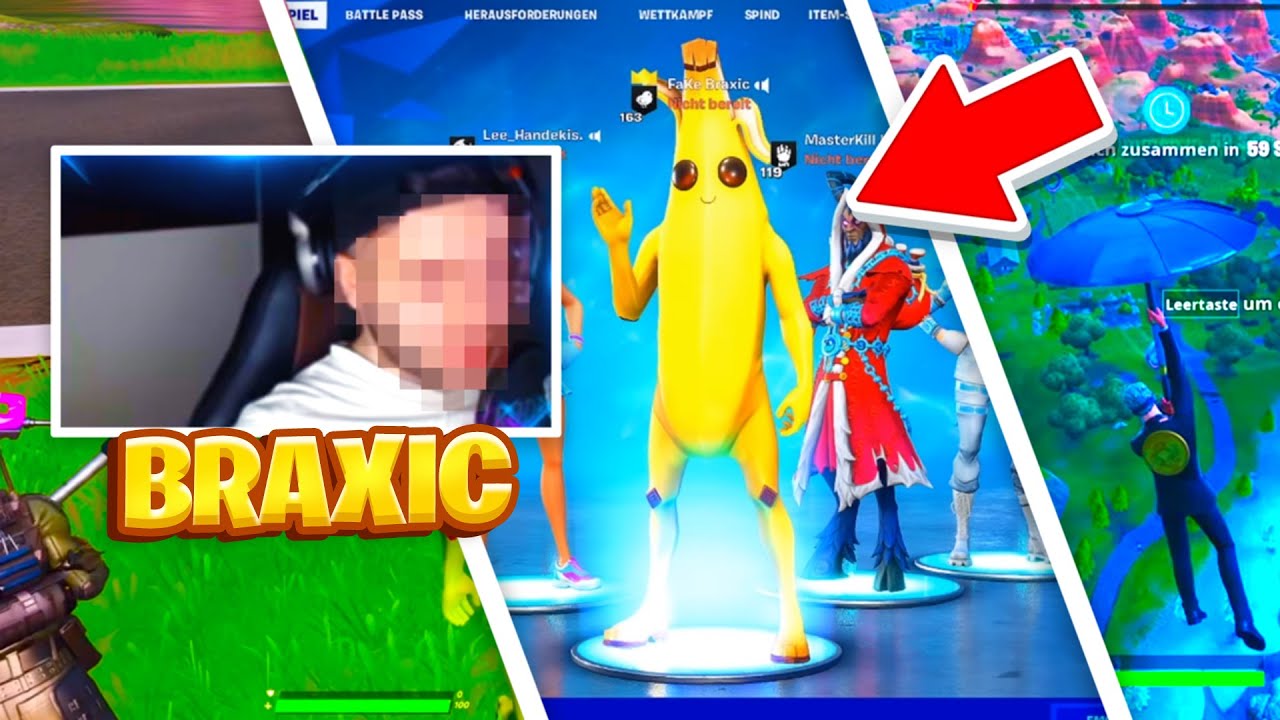 BRAXIC ERSTES MAL mit FACECAM in Fortnite!? 😱 (Reaktion) - YouTube