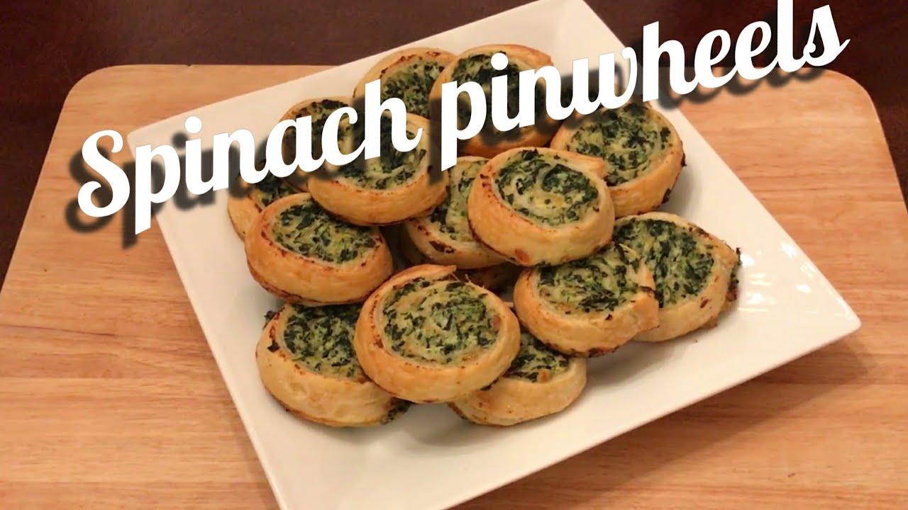 How to make Spinach Cheese Pinwheels| Spinach Cheese Swirls - YouTube