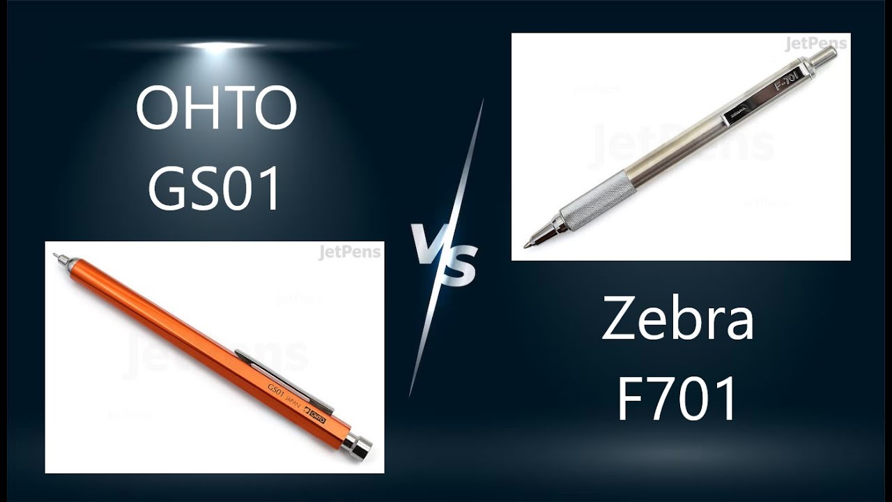 perfect pen episode 6 zebra f701 vs ohto gs01. plus 3 refill options. - YouTube
