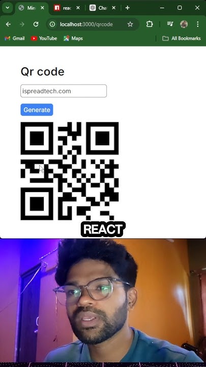 QR code in react #coding #reactjs #nextjs #webdevelopment - YouTube